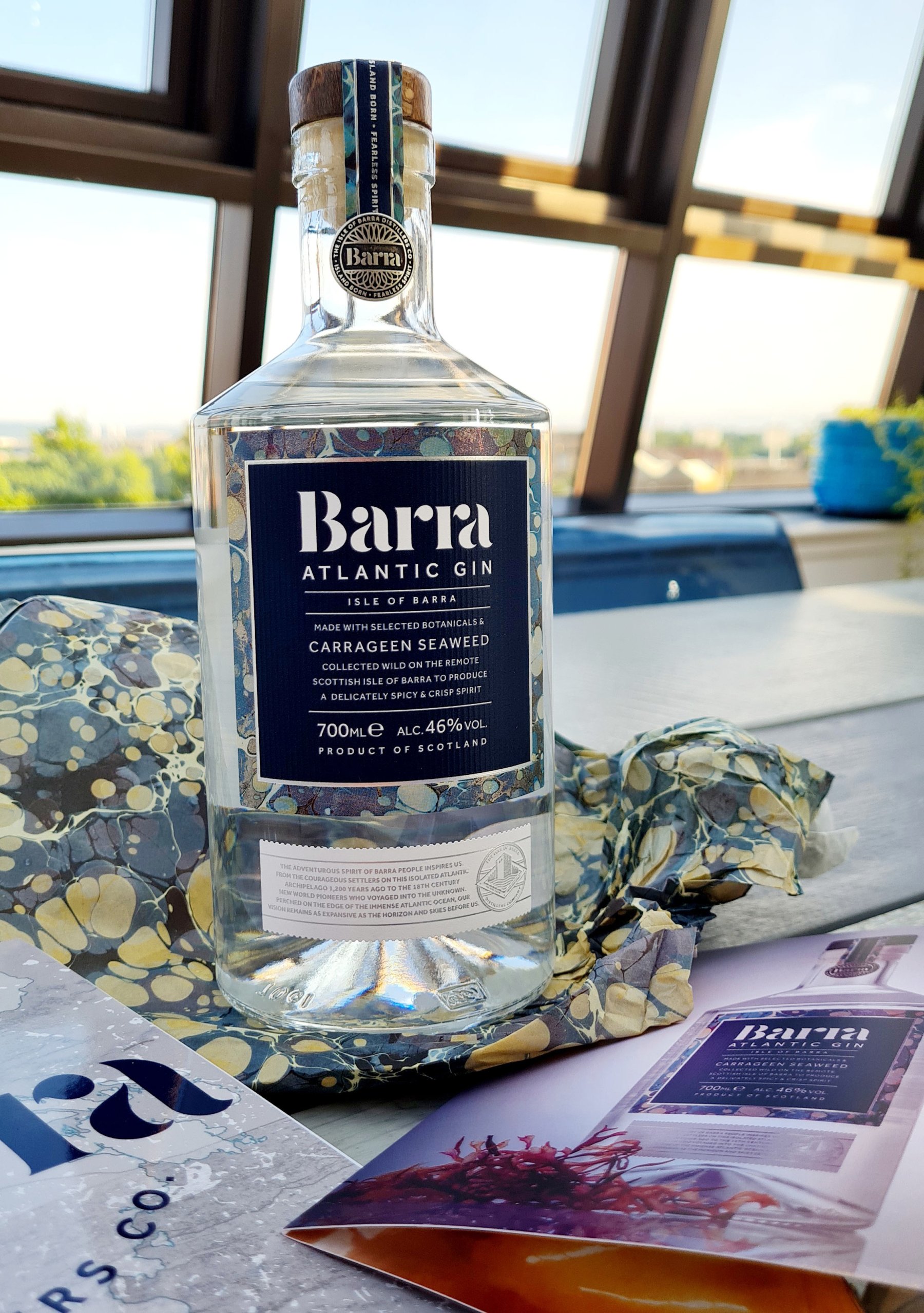 Blue Gin Sour – made with Barra Atlantic Gin – Glasgow Foodelicious